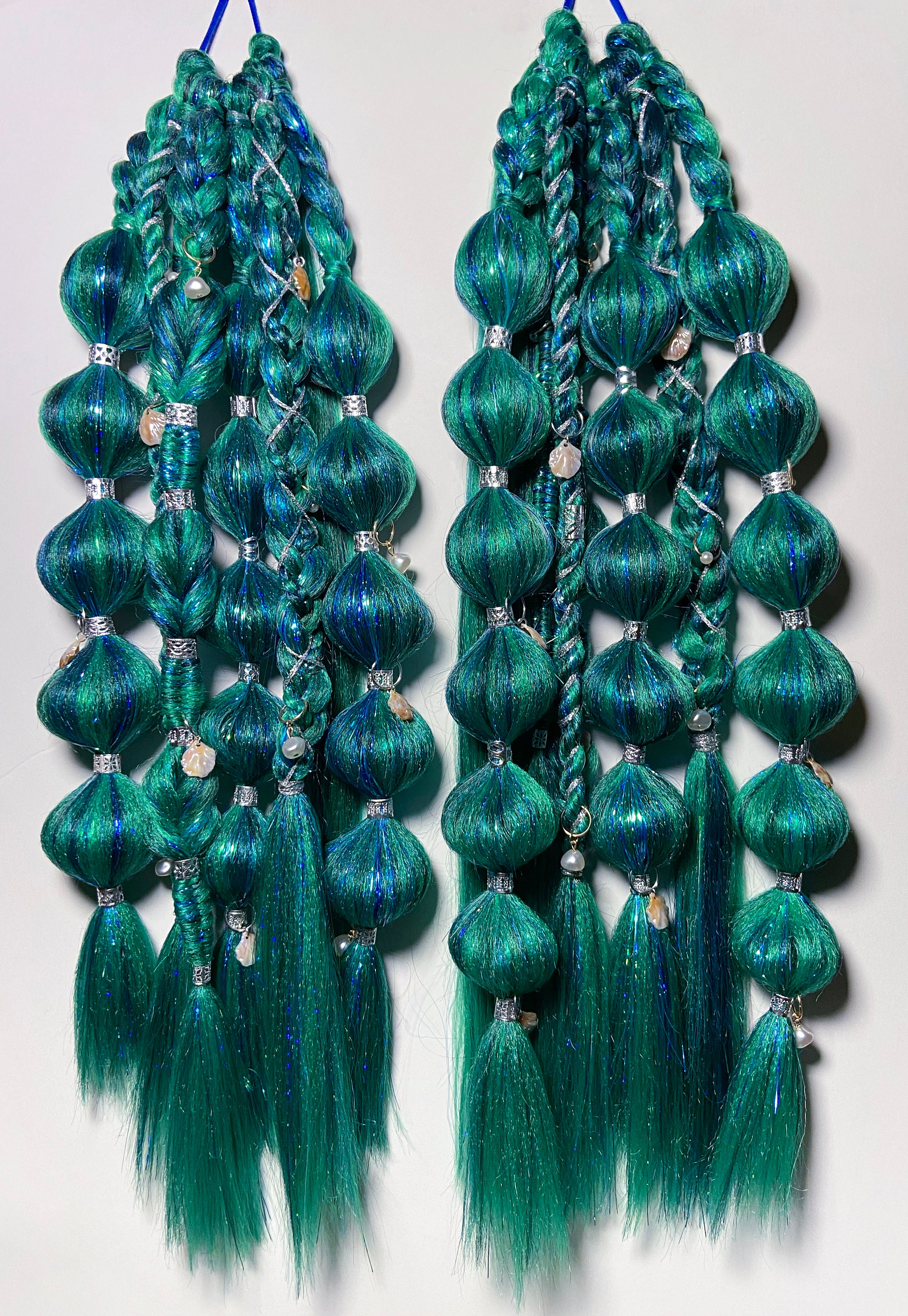 Deep Sea Mermaid Tie-in Braids for Concerts, Raves, Festivals - Etsy