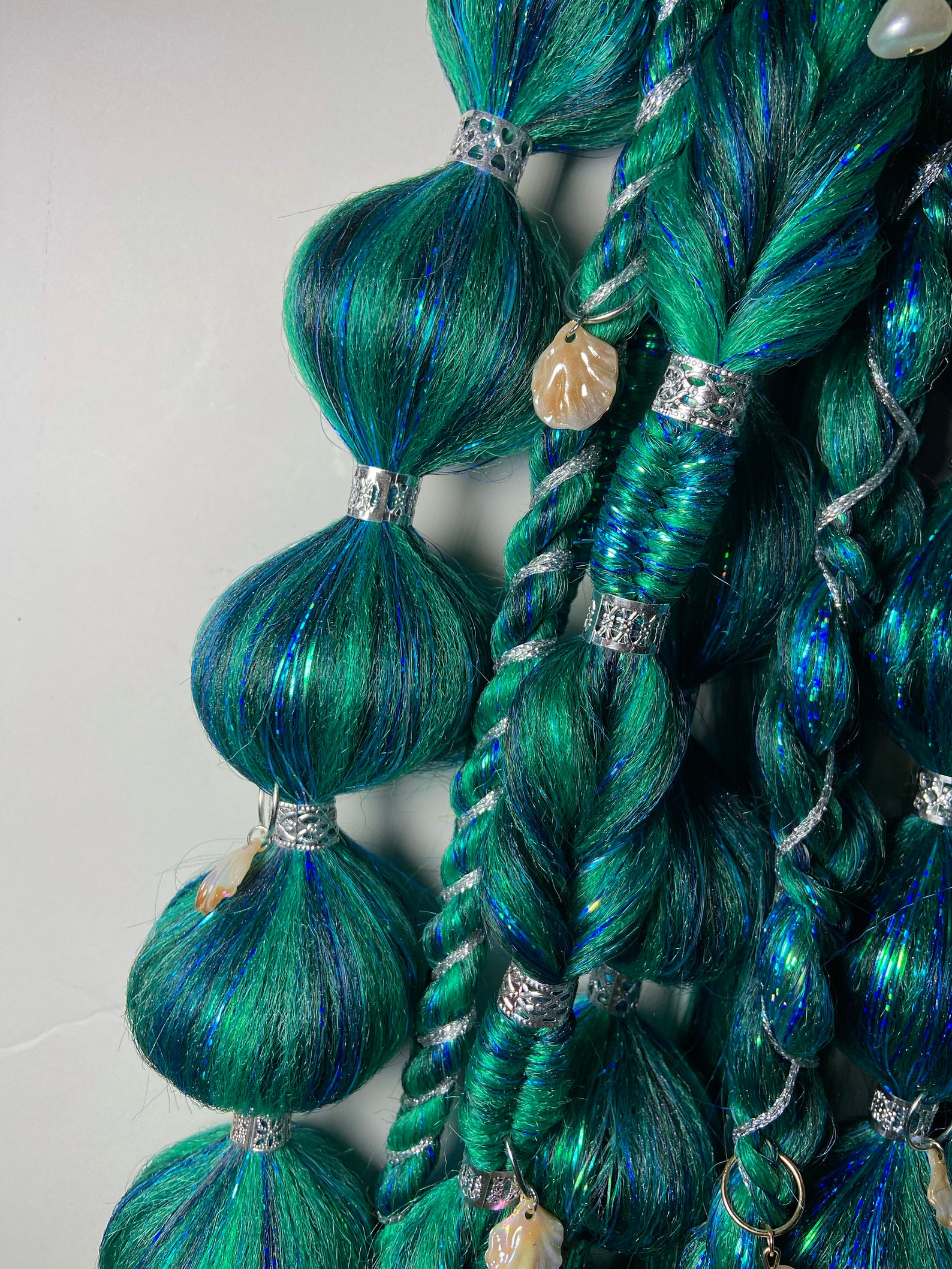 Rave/festival Tie-in Braids Deep Sea Mermaid - Etsy