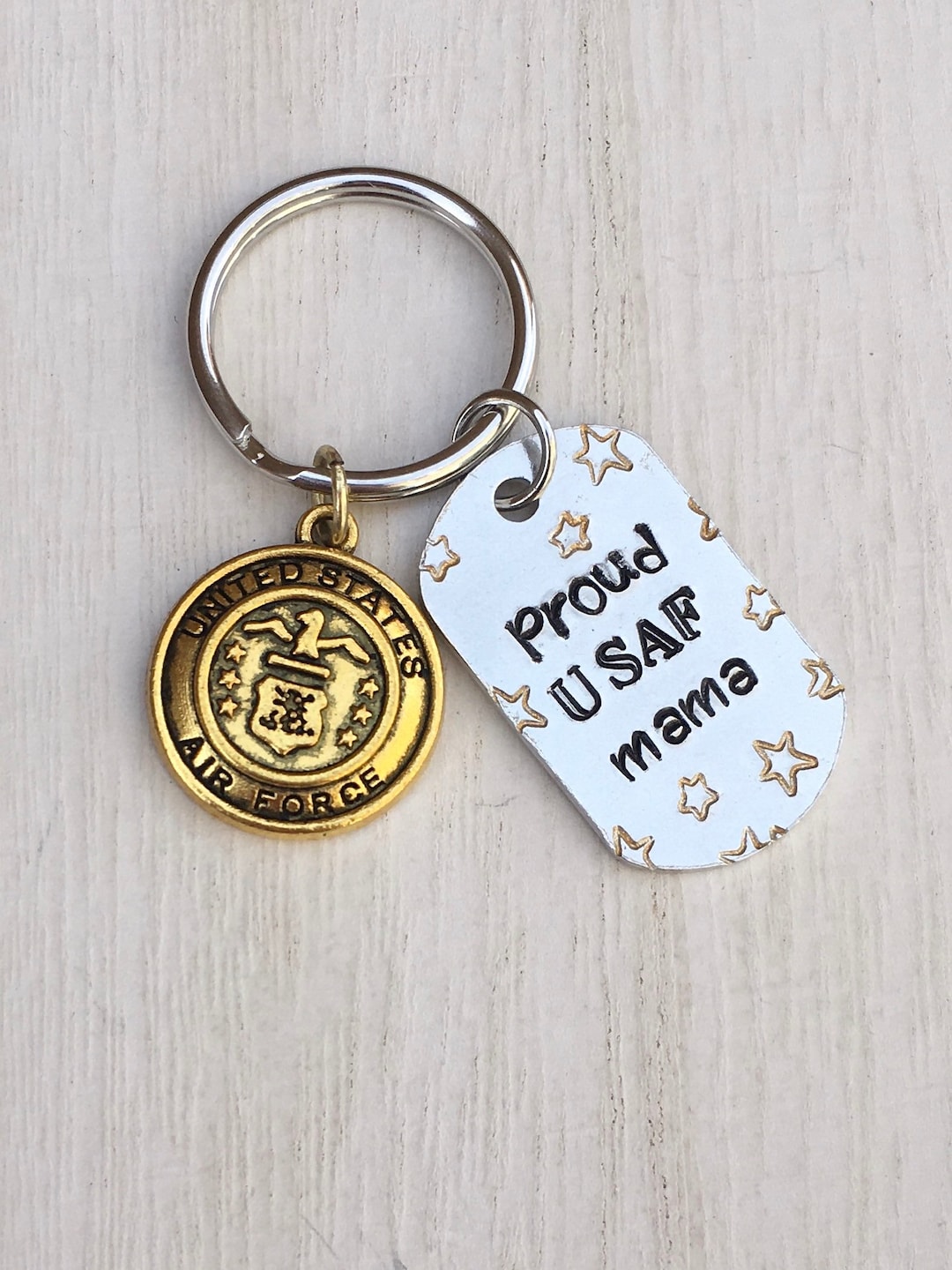 Proud USAF Dad, Sister, Mom, Wife, Etc. Keychain / Air Force / Military ...