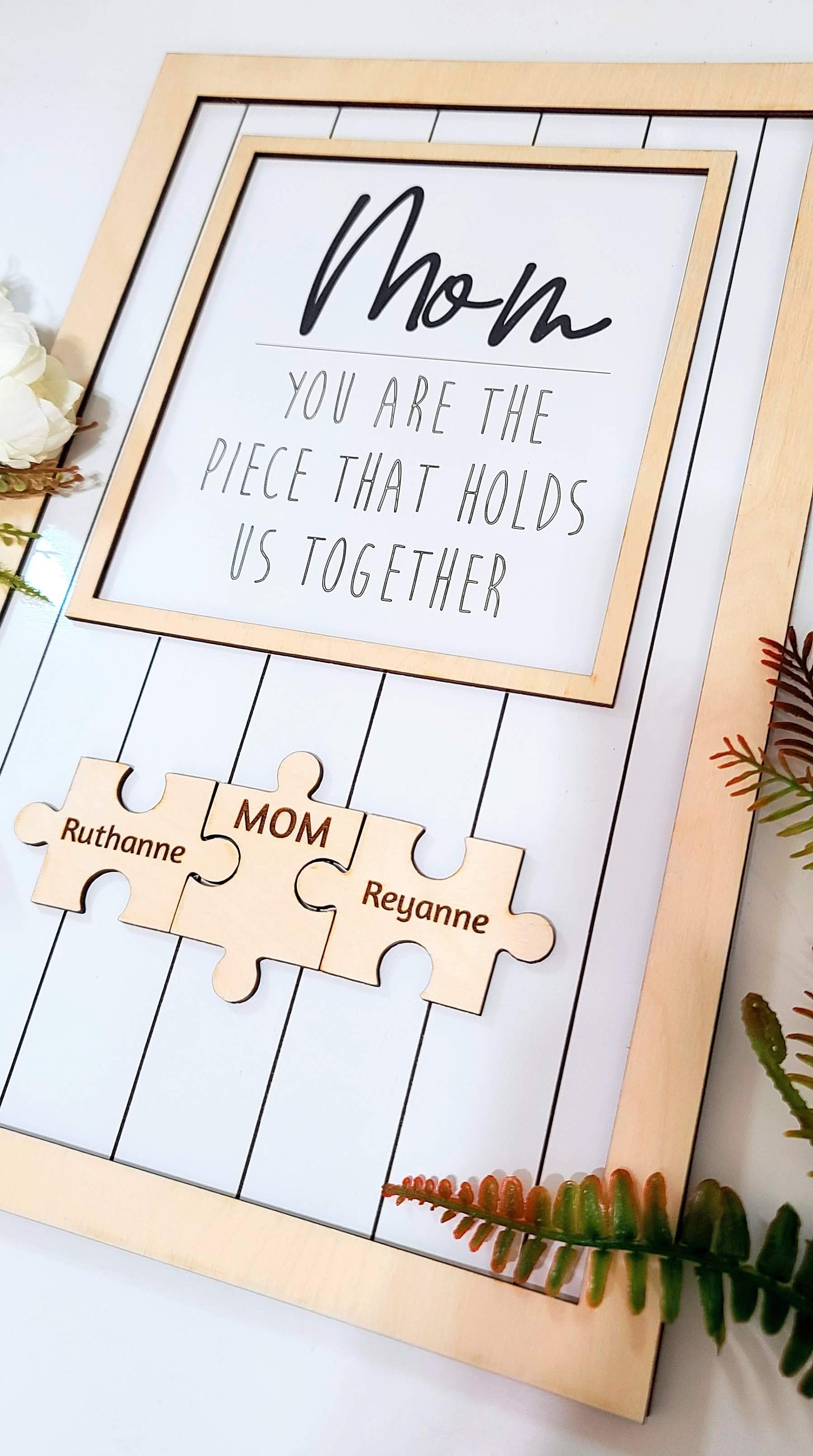 Mom Puzzle sign Mother's day sign Mother's day | Etsy