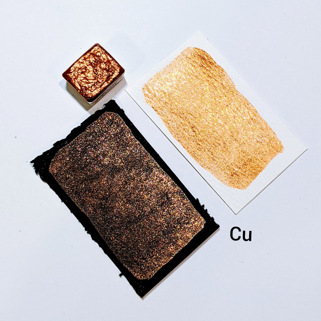 Cu Copper Watercolor Metallic Watercolor Paints Shimmer Watercolor ...