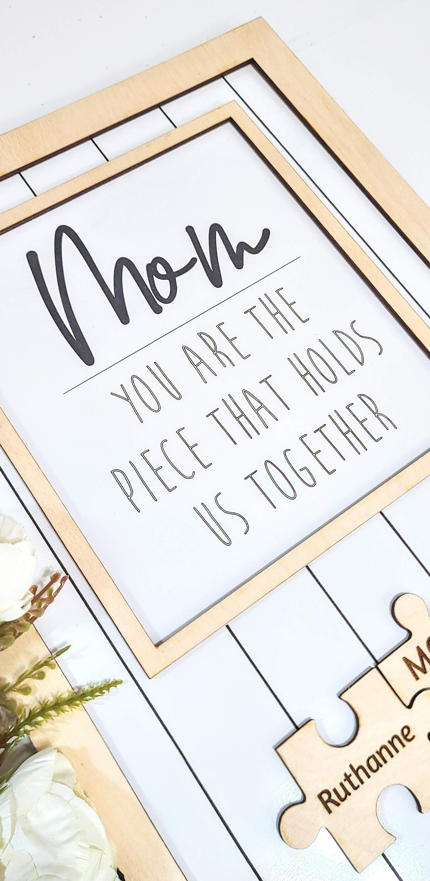 Mom Puzzle sign Mother's day sign Mother's day | Etsy