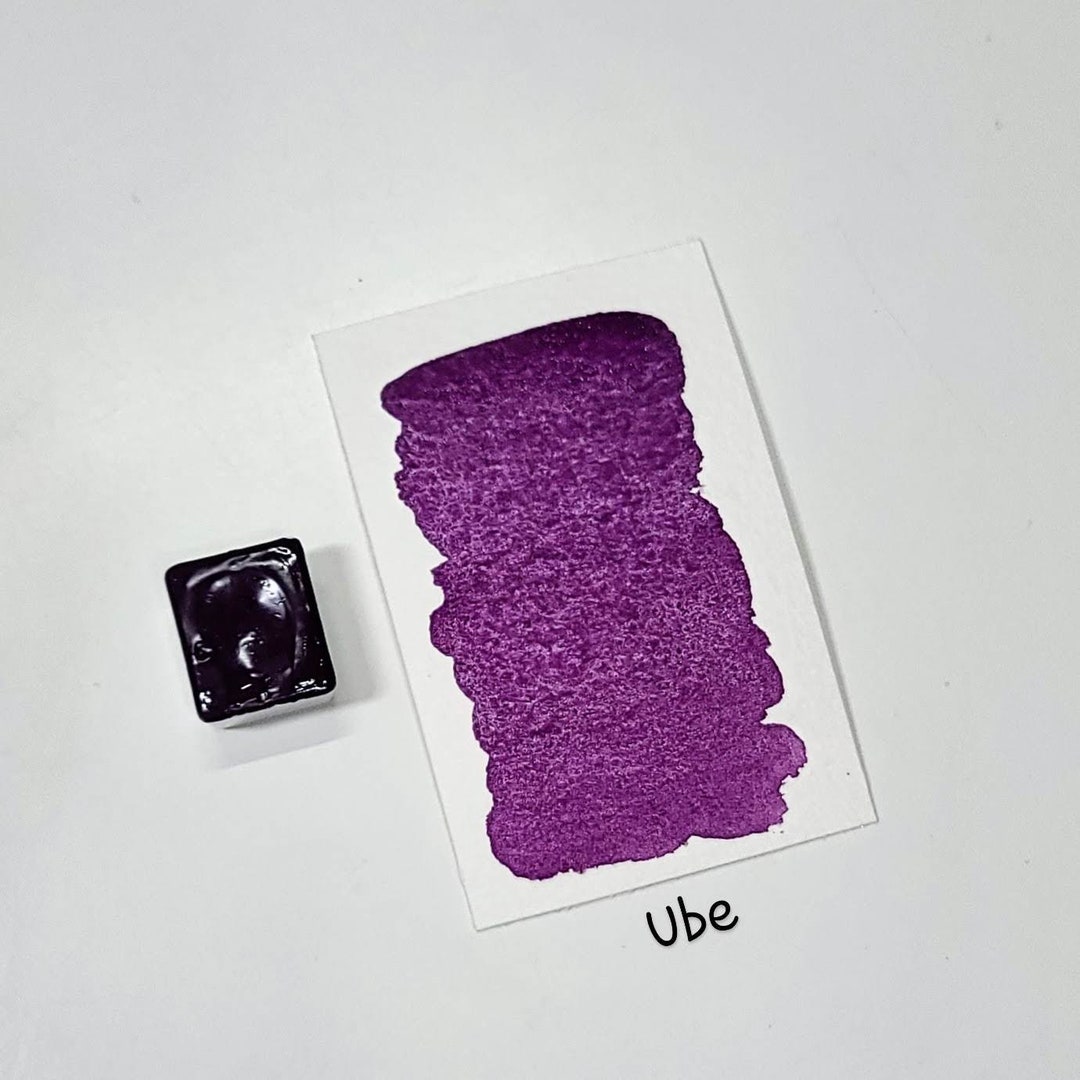 UBE Purple Watercolor Paint Matte Watercolor Paint Handmade Watercolor ...