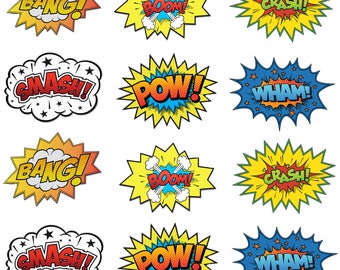 Superhero words | Etsy