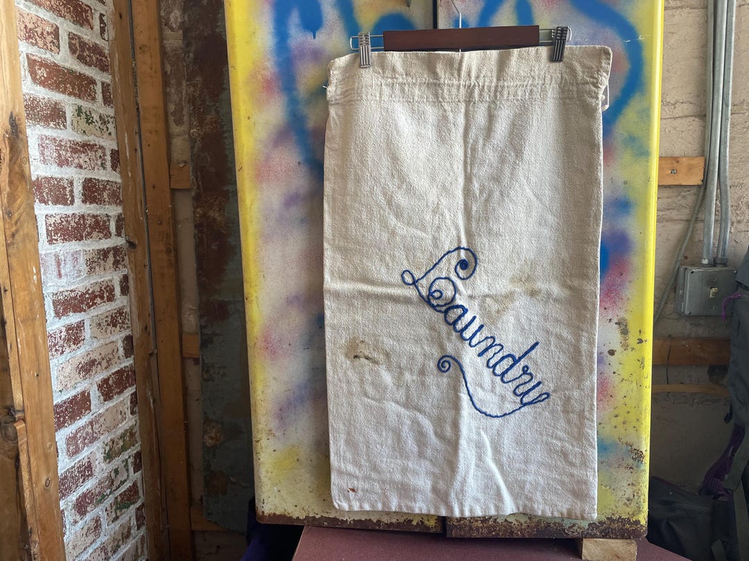 Vintage Laundry Bag, 1950s, Clothes Hamper, Sack - Etsy