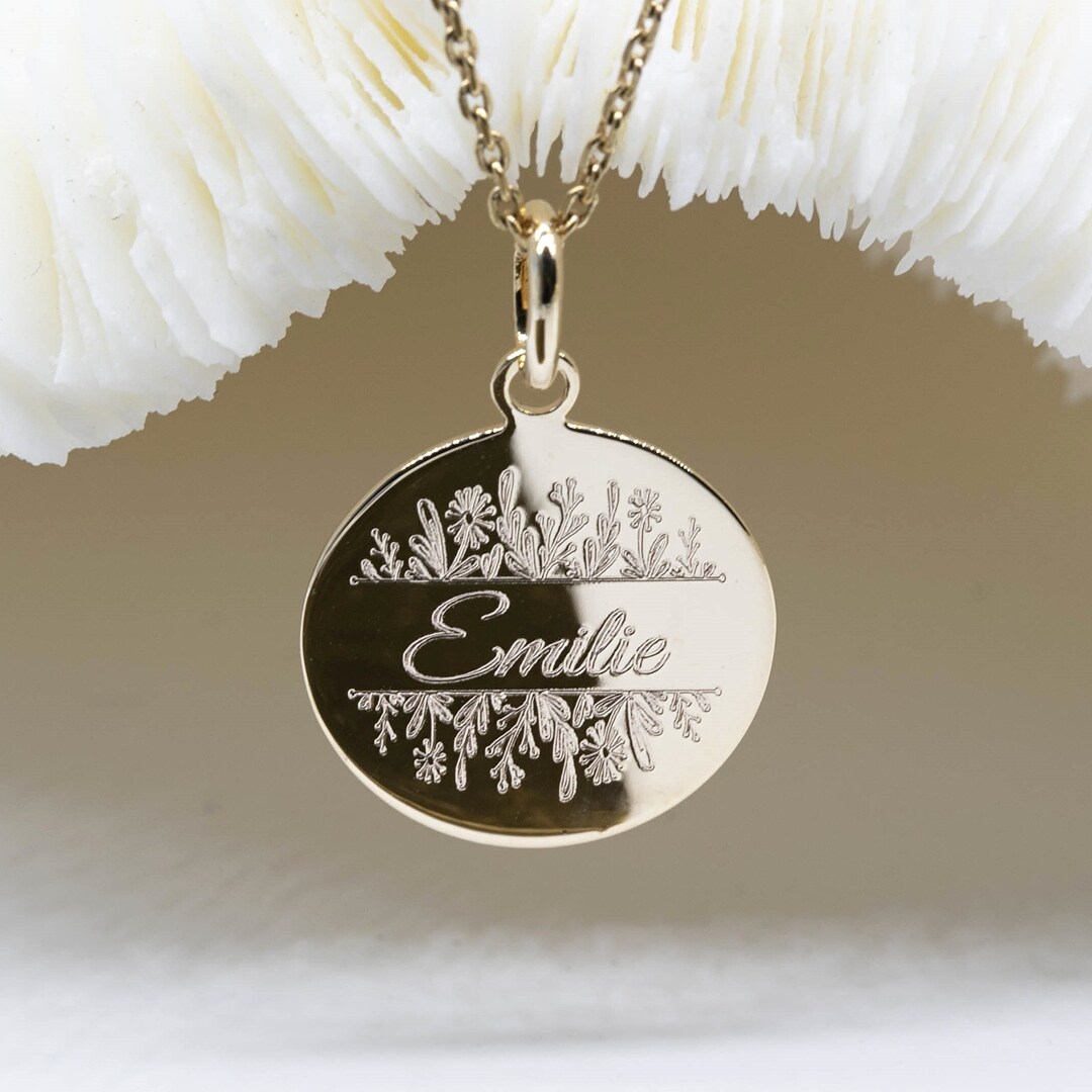 Baptism Medal Girl Baptism Medal 17mm Civil Secular Baptism Pendant ...