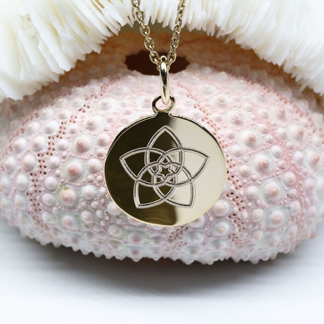 FLOWER of VENUS Jewelry PINK Venus Pendant 17 Mm Rose of Venus Necklace ...