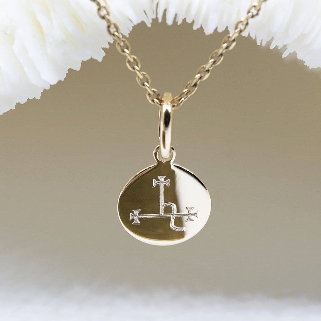 LILITH SIGIL Sigil Pendant of LILITH 10mm Lilith Pendant Necklace Sigil ...