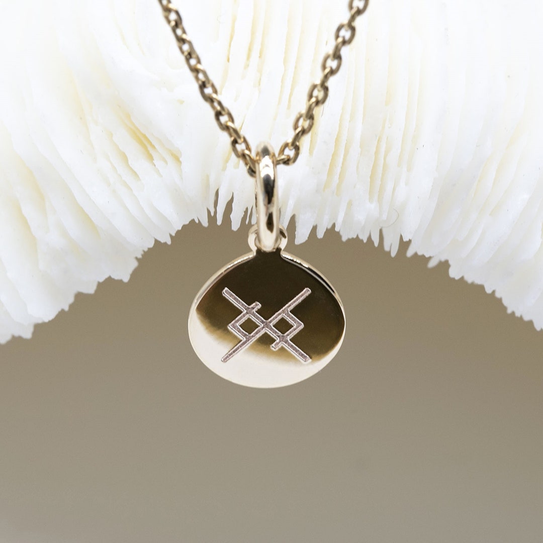 Viking Runes Jewelry RUNE ETERNAL LOVE Pendant 10mm Nordic Runic ...