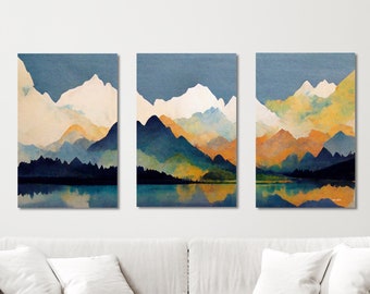 3 Piece Large Wall Art - Etsy