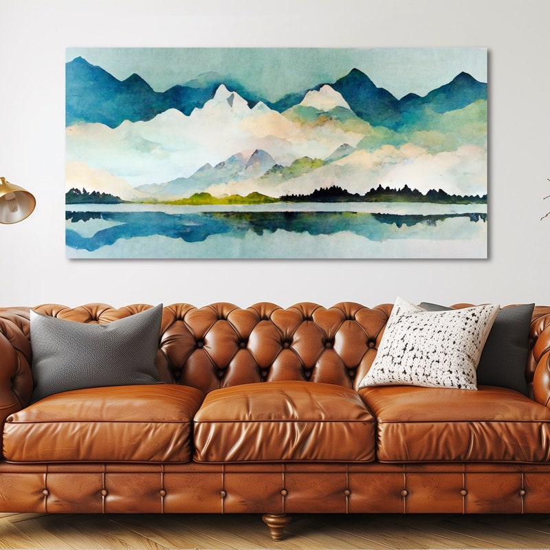 Abstract Mountain Art - Etsy