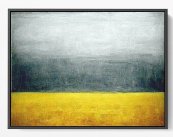 Yellow Abstract Art Painting - Etsy