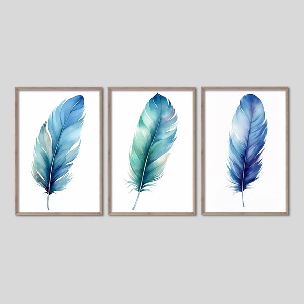 Feather Artwork - Etsy