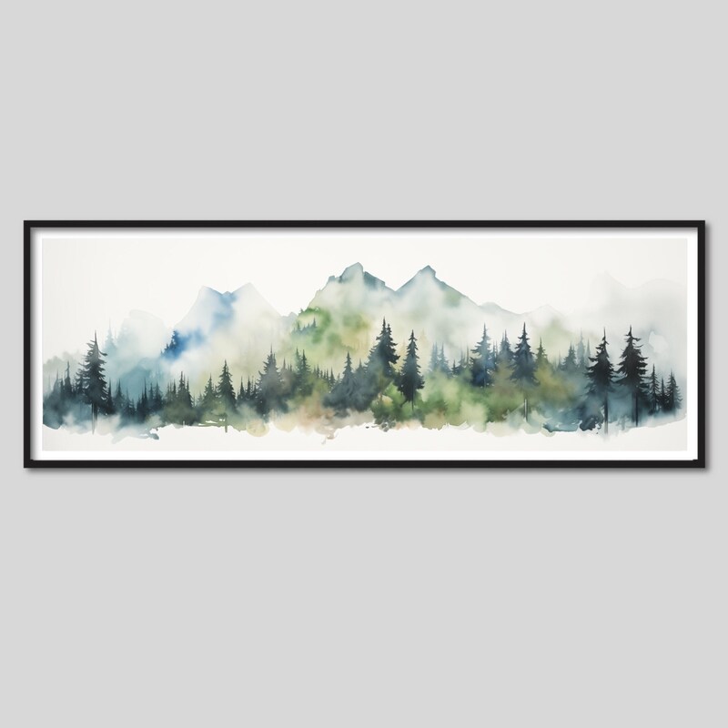 Abstract Forest Art - Etsy