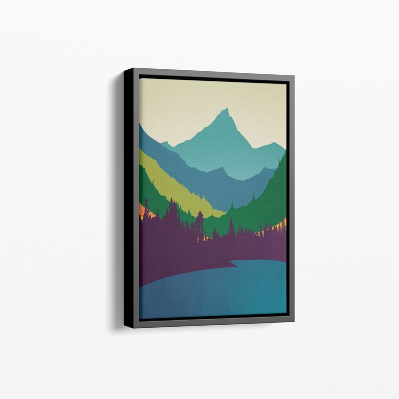 Mid Century Modern Art Retro Wall Art Vintage Art Print - Etsy