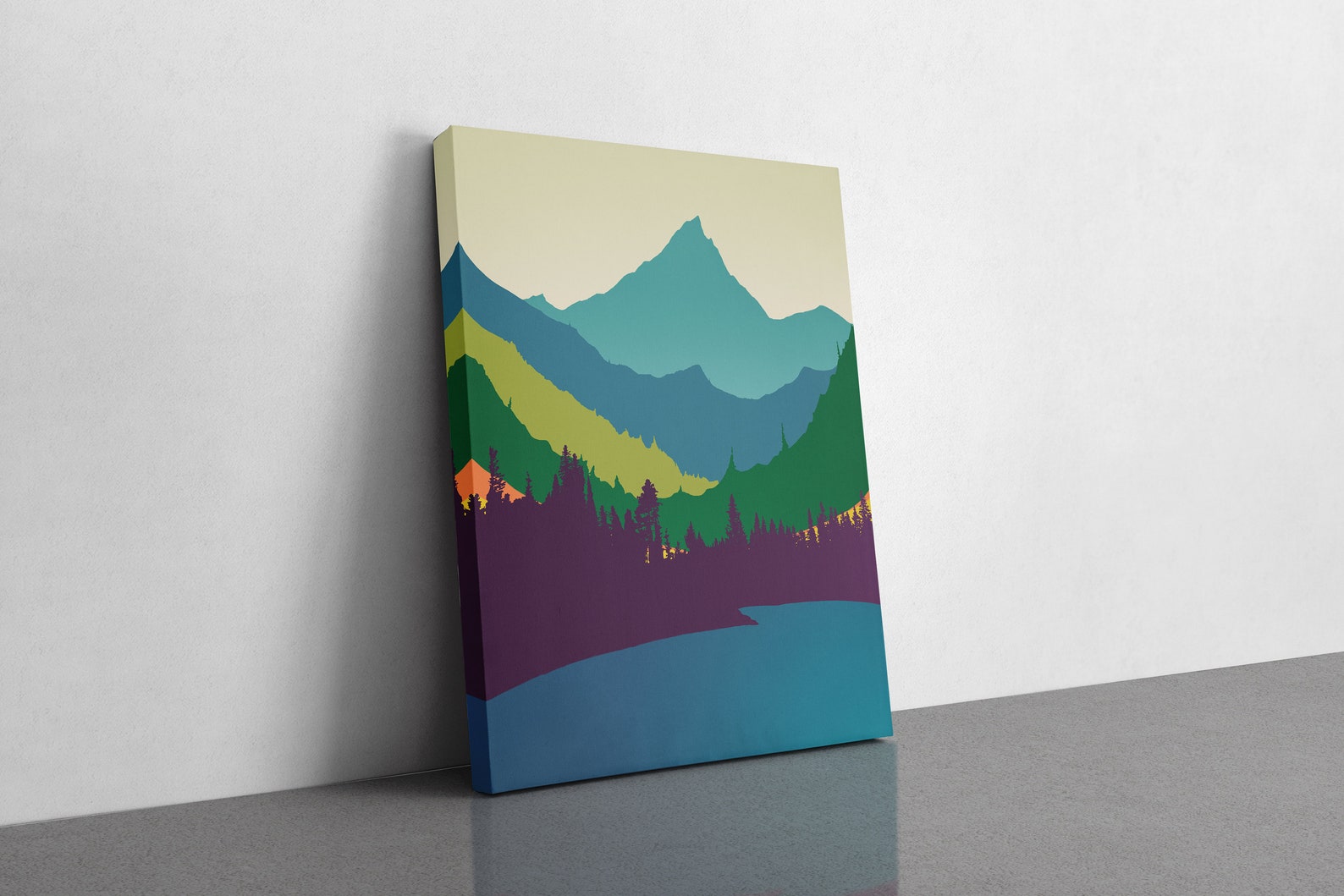 Mid Century Modern Art Retro Wall Art Vintage Art Print - Etsy