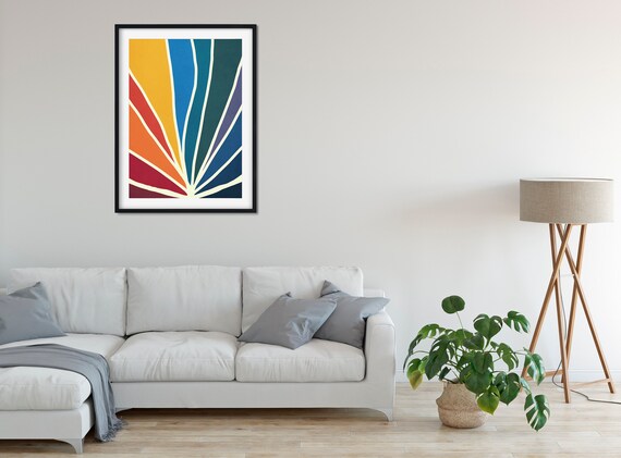 Abstract Sunrise Painting