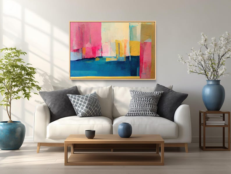 Framed Wall Art: Abstract Art Print, Modern Canvas Prints - Etsy