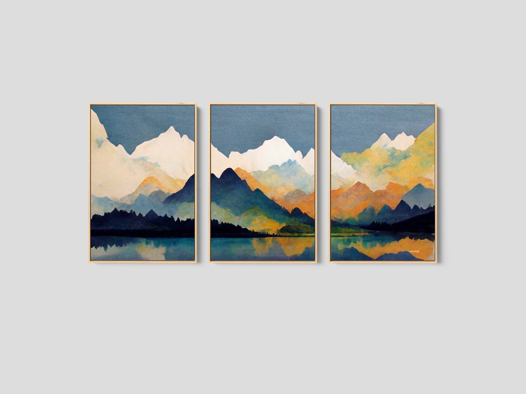 Set of 3 Framed Wall Art Prints, Modern Wall Decor, 3 Piece Wall Art ...