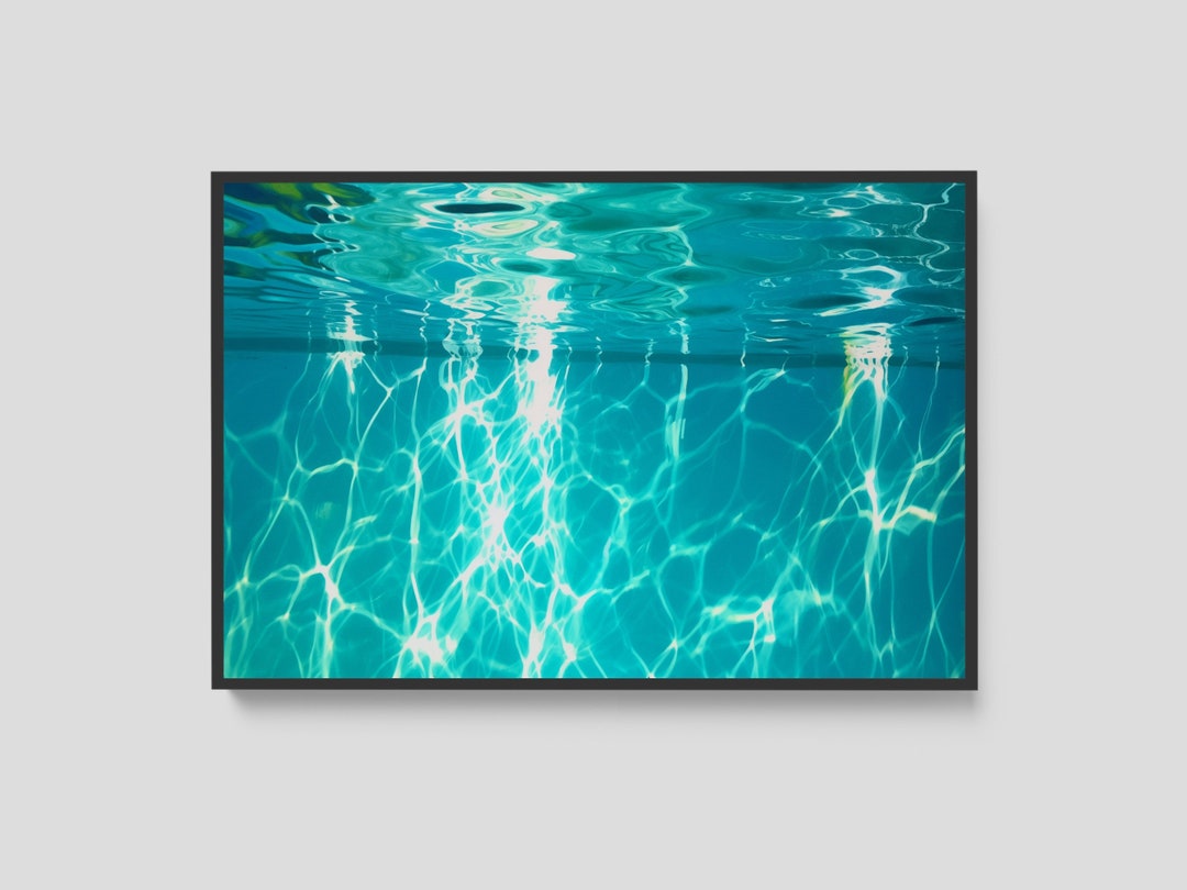 Art Print of Light in A Swimming Pool, Abstract Wall Art, Beach Prints ...