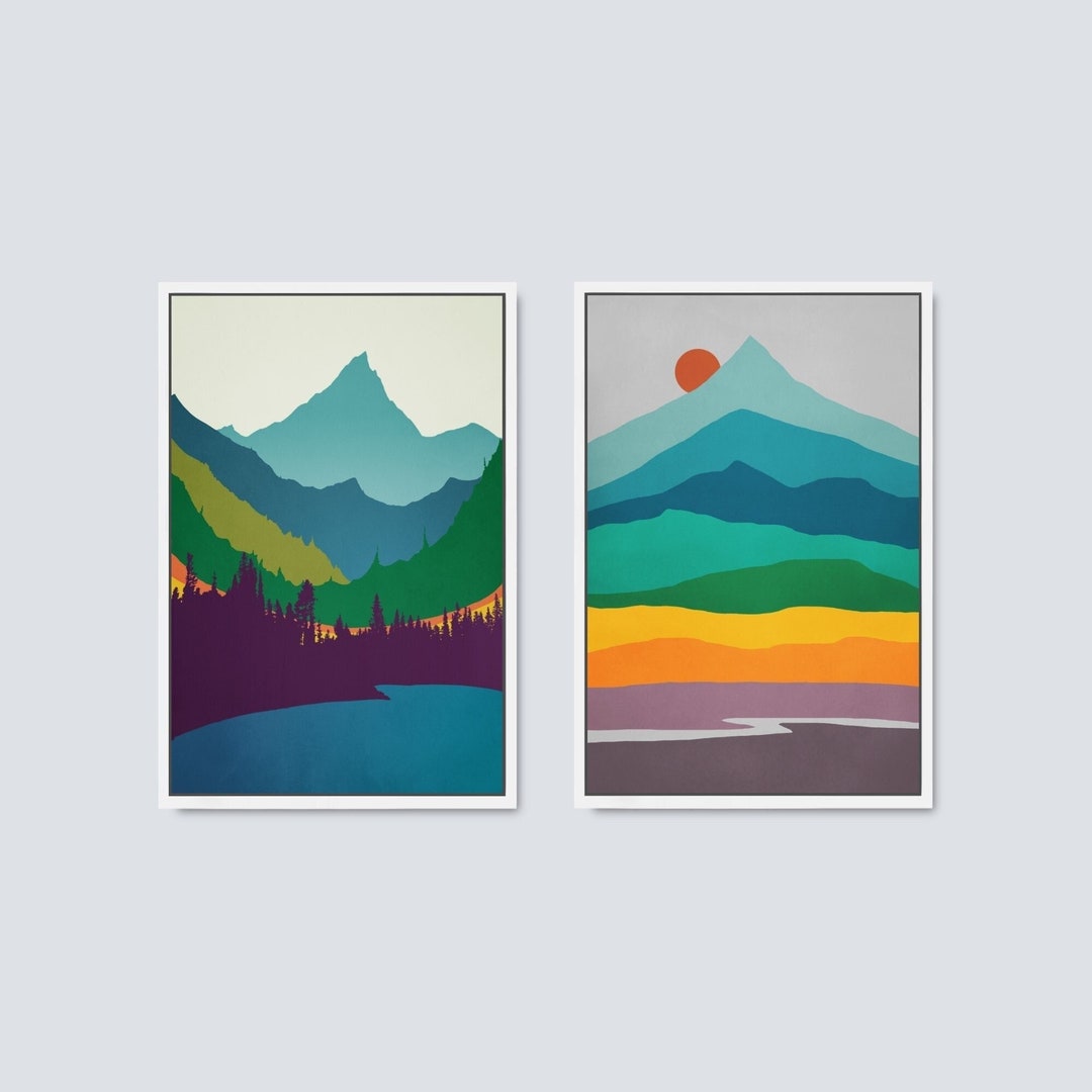 Mid Century Modern Art, Retro Wall Art, Vintage Art Print, Modern Art ...