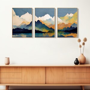 Set of 3 Framed Wall Art Prints, Modern Wall Decor, 3 Piece Wall Art ...