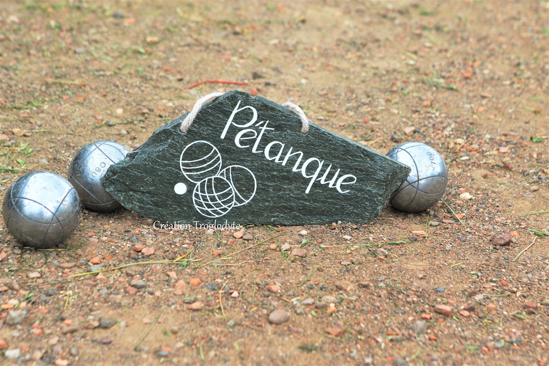 Decorative Slate Plaque, Signage, pétanque Sign, Personalization for ...