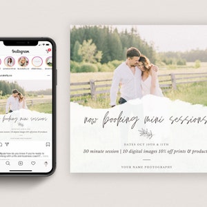 Customizable Portrait Session Template | Engagement Photography Session ...