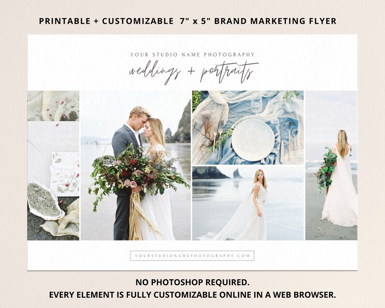 Wedding Photography Marketing Template, Photography Promo Card ...