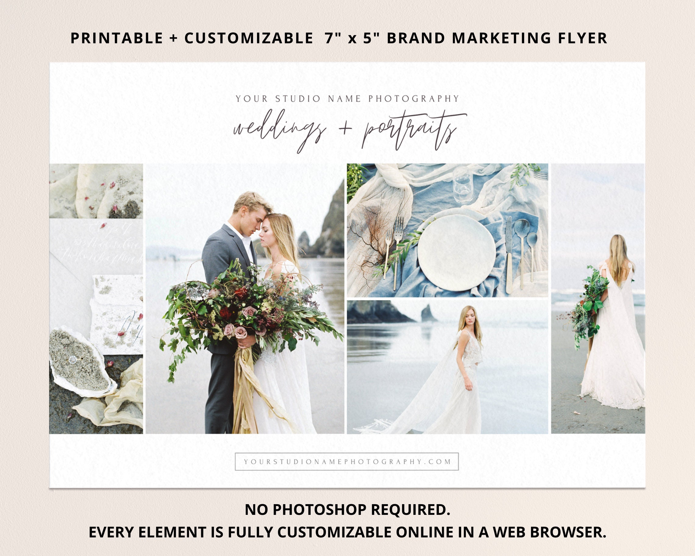 Wedding Photography Marketing Template, Photography Promo Card ...