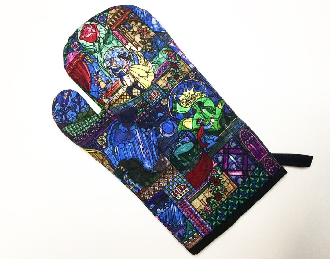 Disney Princess Beauty and the Beast Kitchen Oven Mitt Made to Order - Etsy