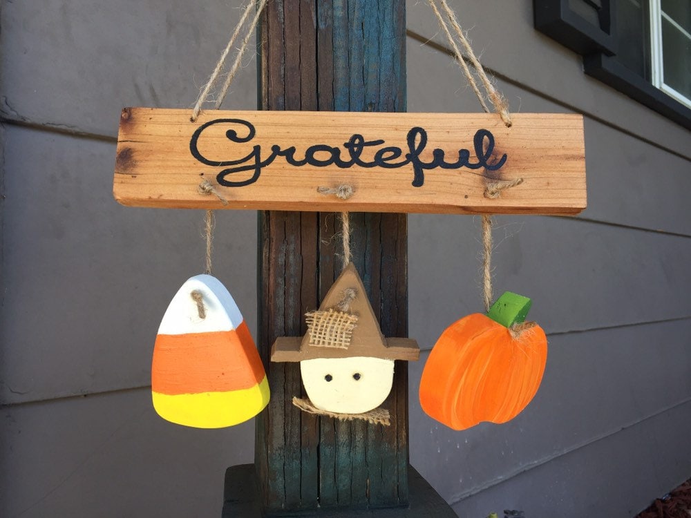 Harvest and Grateful Fall Door Hangers - Etsy