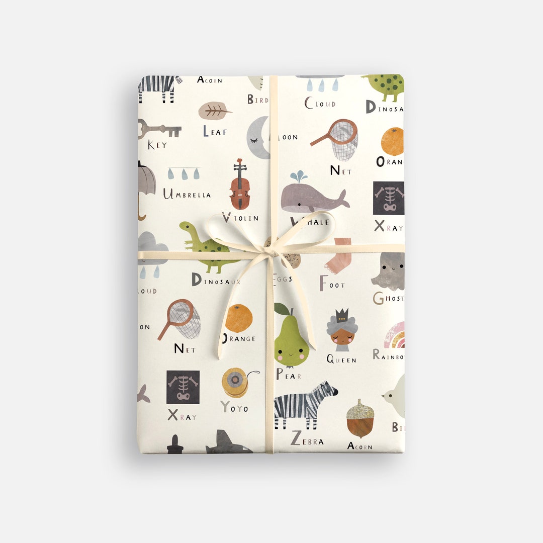 Alphabet Wrapping Paper by James Ellis - Etsy