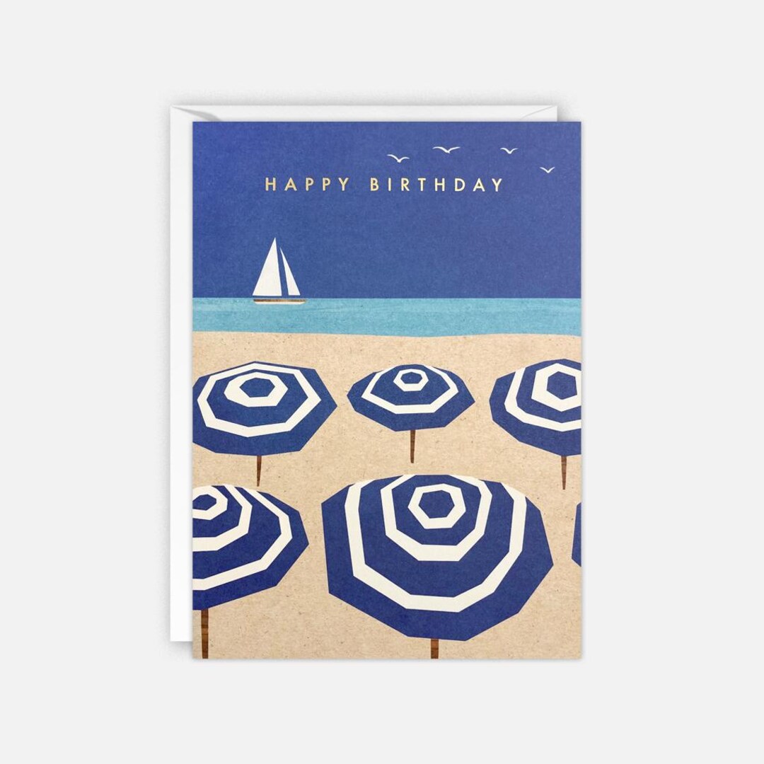Parasols Birthday Card by James Ellis - Etsy