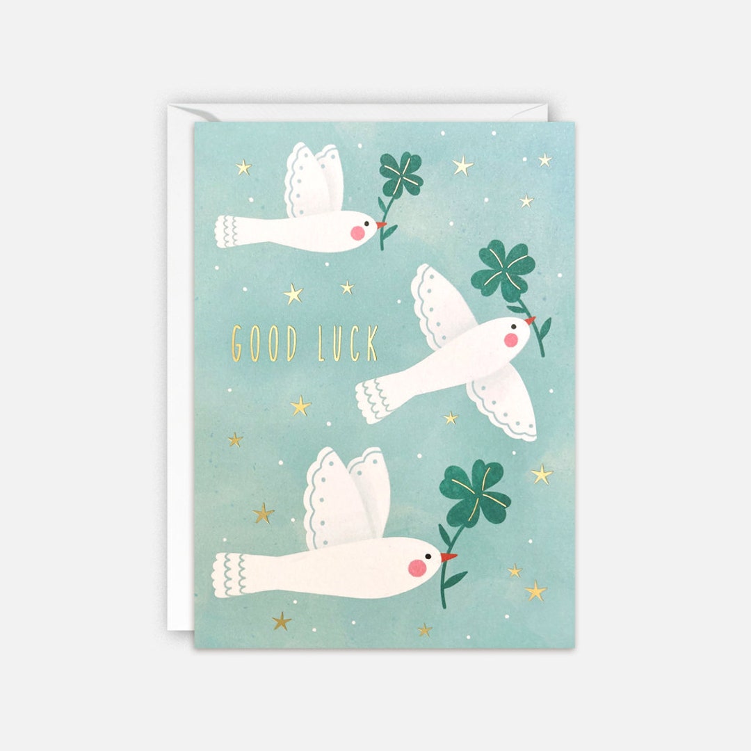 Birds Good Luck Card by James Ellis - Etsy
