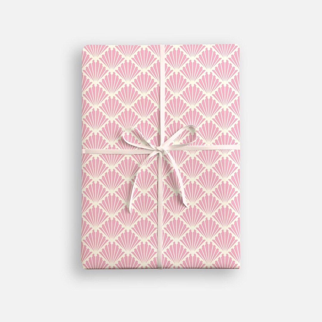 Pink Shells Deco Wrapping Paper by James Ellis - Etsy