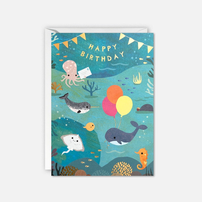 Ocean Birthday Card - Etsy