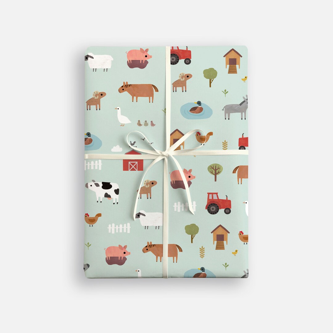Farm Wrapping Paper by James Ellis - Etsy
