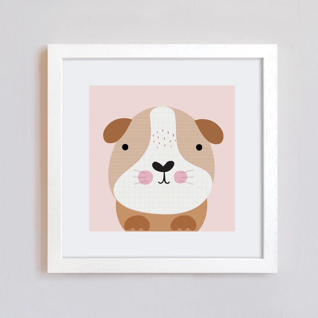 Guinea Pig Art Print by Sally Payne - Etsy