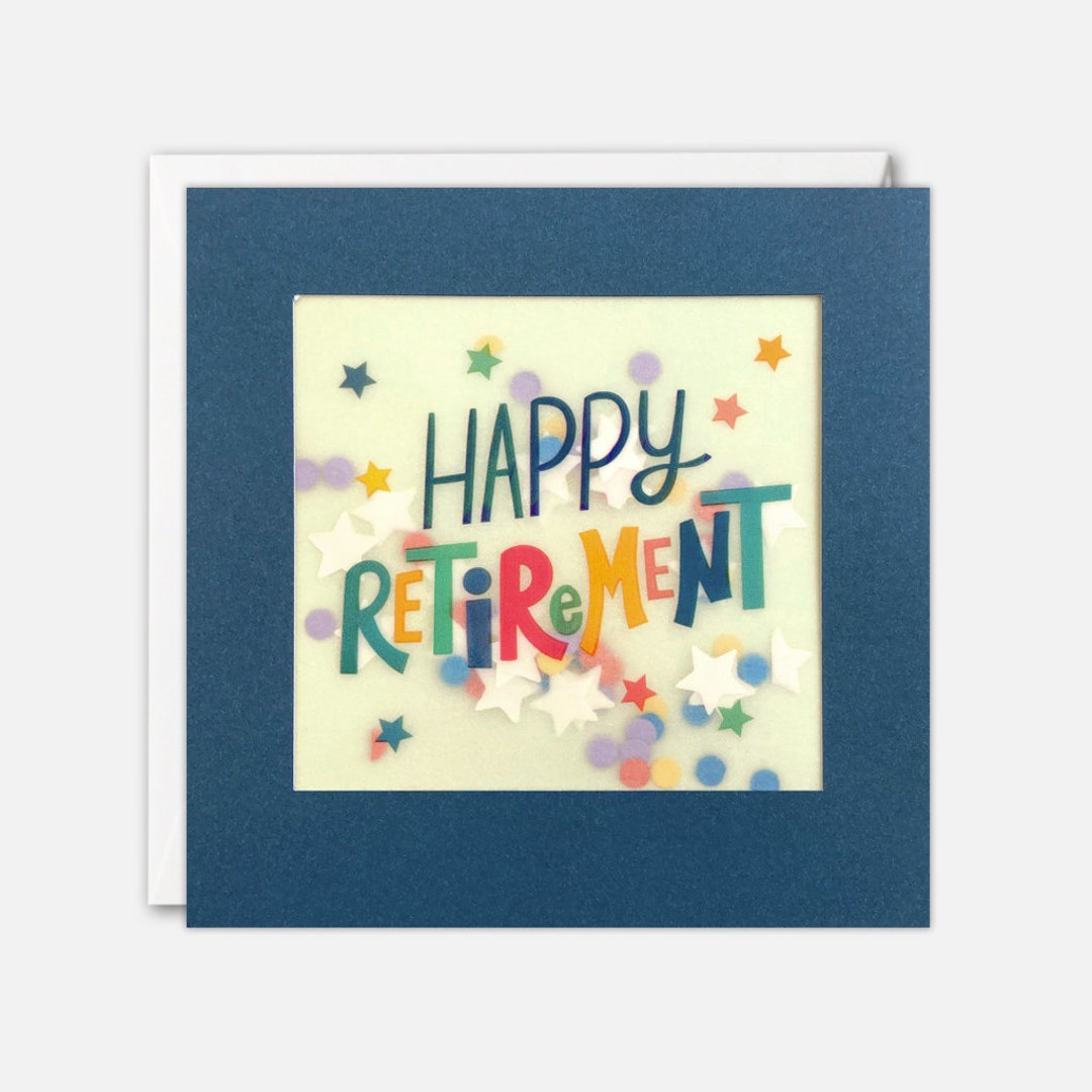Stars Retirement Card With Paper Confetti - Paper Shakies by James ...