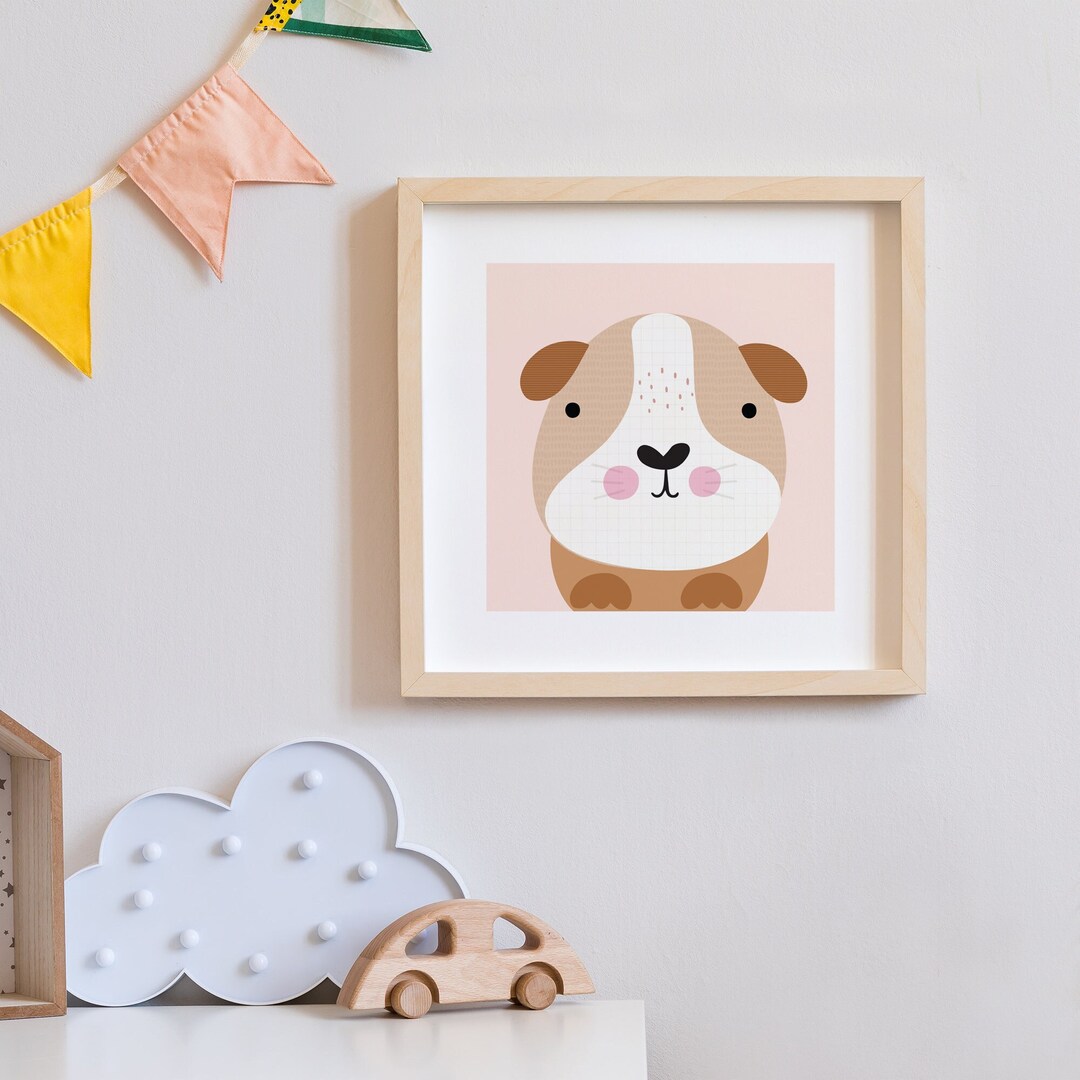 Guinea Pig Art Print by Sally Payne - Etsy