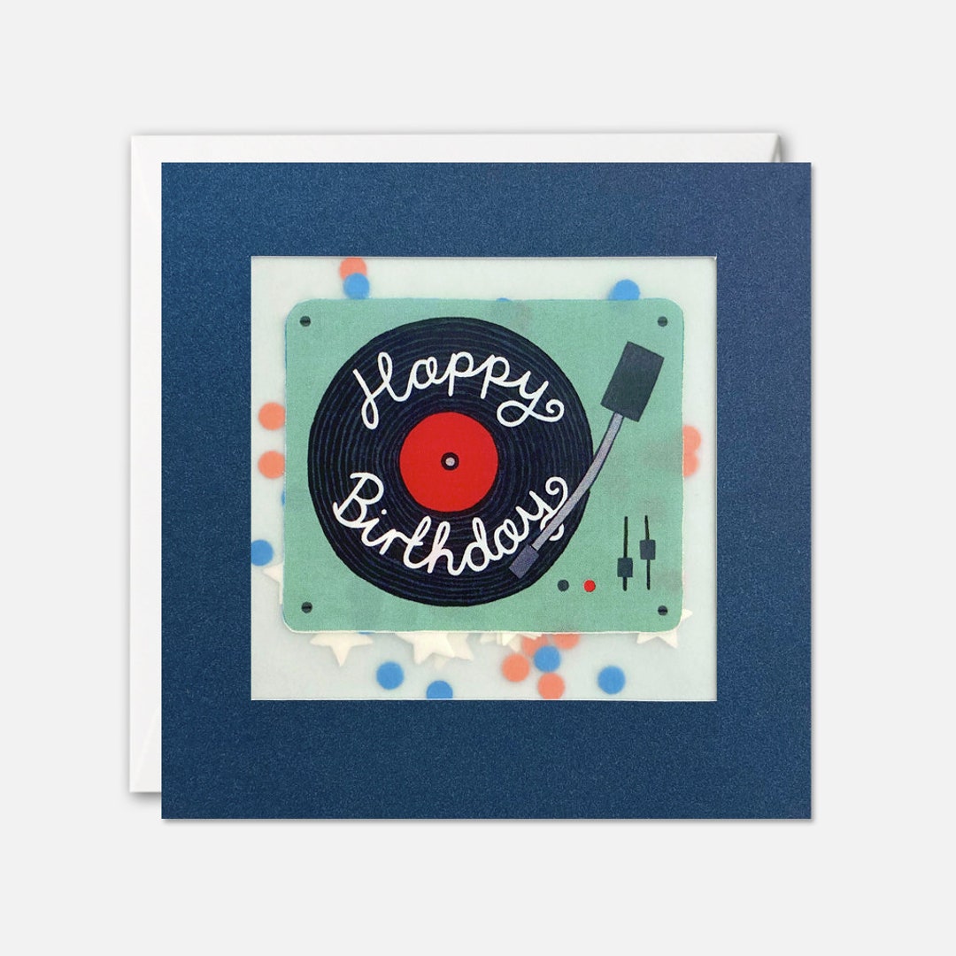 Record Player Birthday Card With Paper Confetti Paper Shakies by James ...