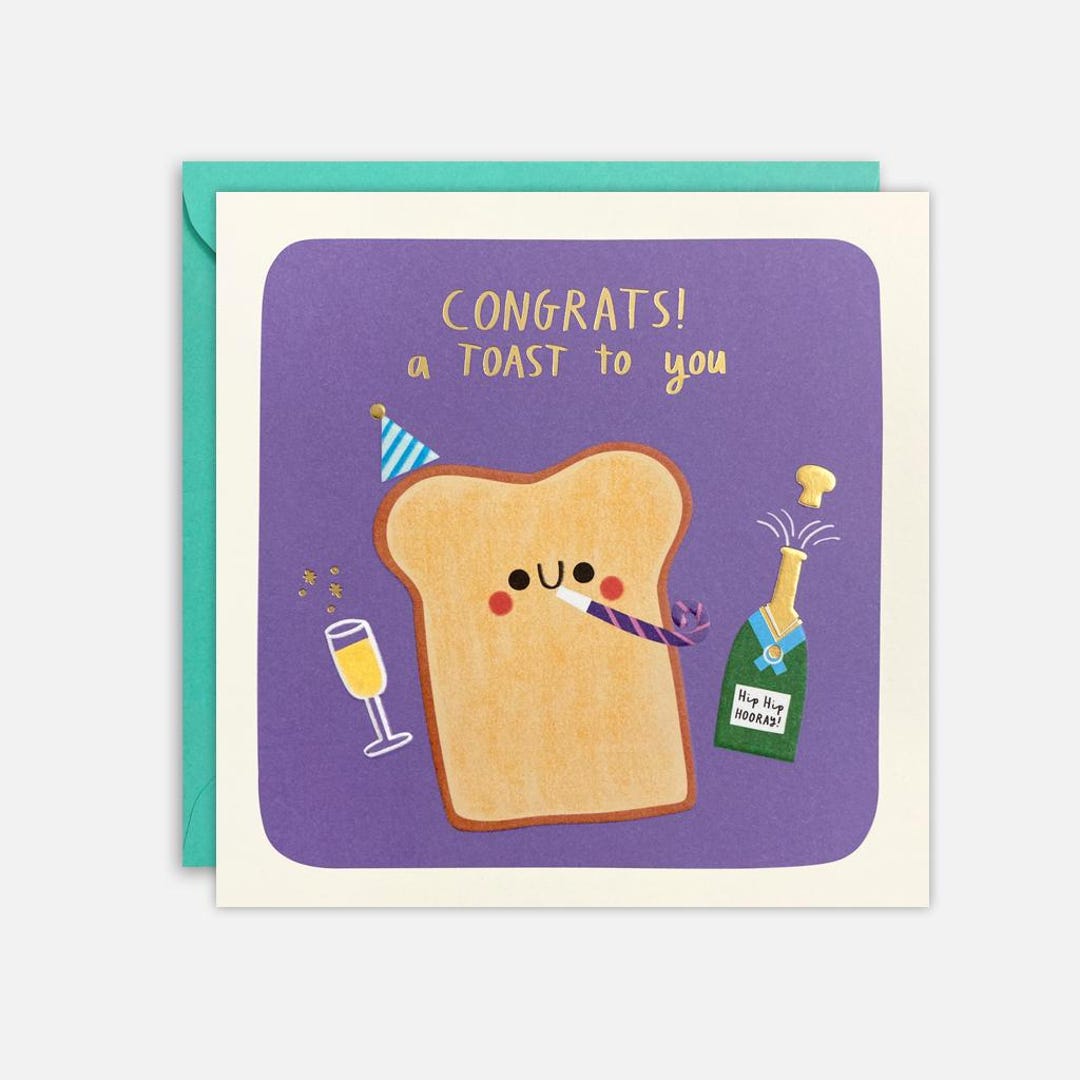 Toast to You Congratulations Card by James Ellis - Etsy