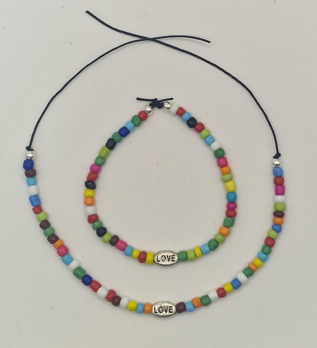 Make a Matching Rainbow Bracelet and Anklet Set Free Shipping - Etsy