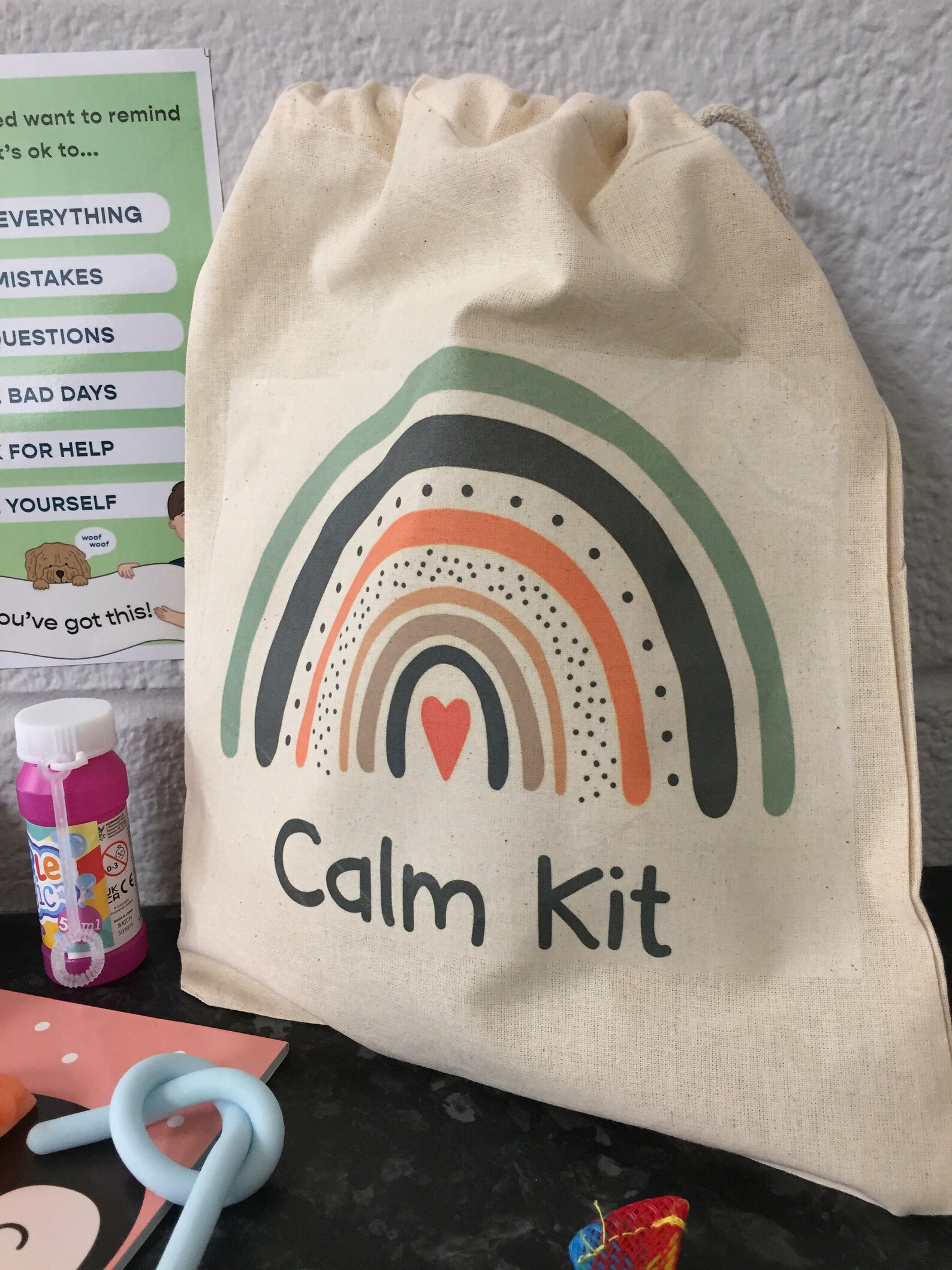 Calming Kit Sensory/fidget Toys/flashcards/posters entire Calming ...