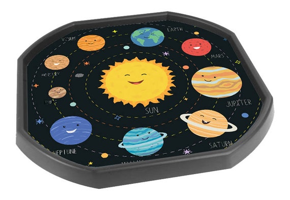 Solar System Planets Tuff Tray EDUCATIONAL Mat Inserts 86x86cm | Etsy