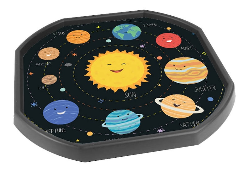 Solar System Planets Tuff Tray EDUCATIONAL Mat Inserts 86x86cm Sun ...