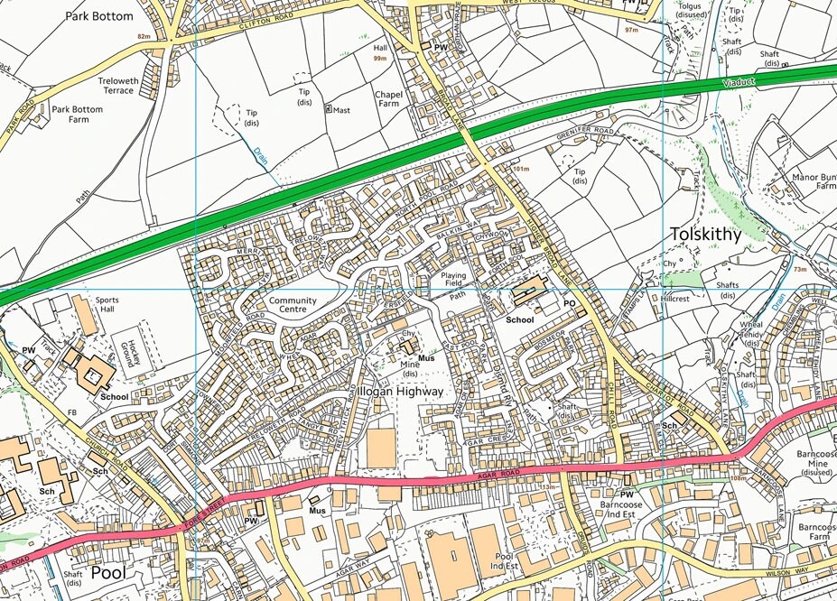 Ordnance Survey Postcode Centered Map Placemat Postcode, Location, Your ...