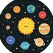 Solar System Planets Tuff Tray EDUCATIONAL Mat Inserts 86x86cm Sun ...