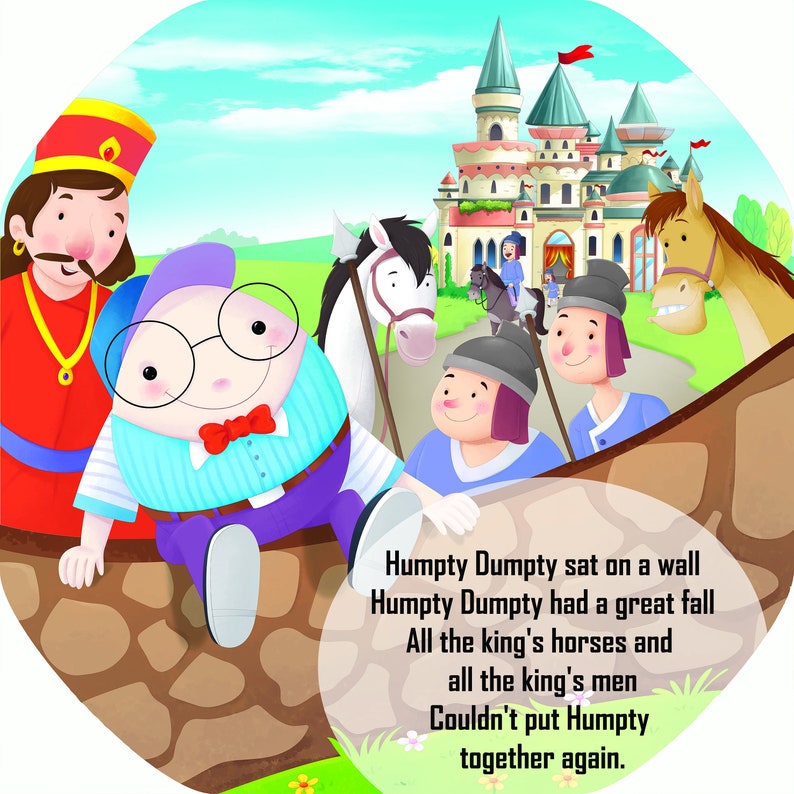 Humpty Dumpty Tuff Tray Mat Insert 86x86cm Nursery Rhyme, Educational ...